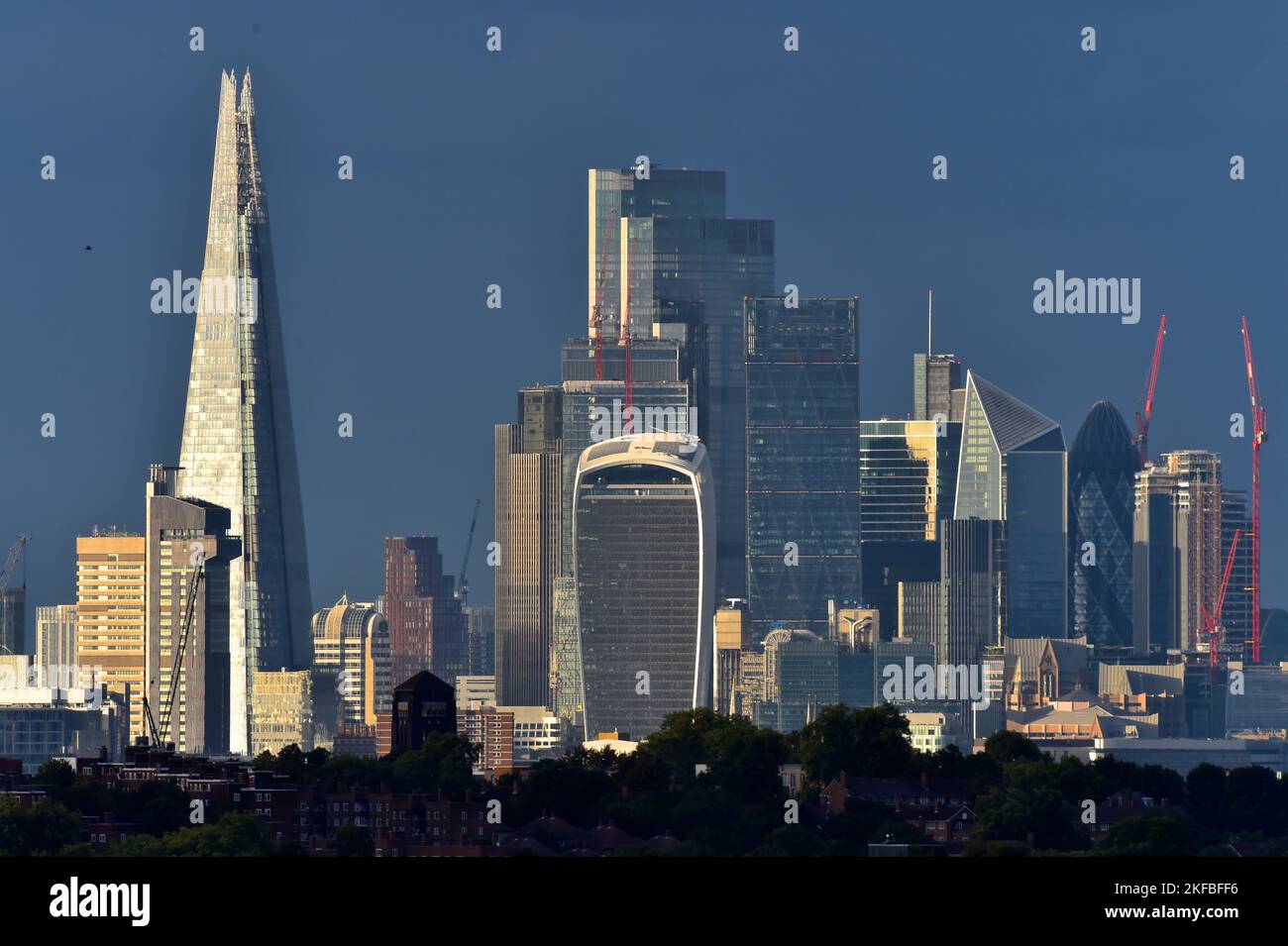 London skyline as seen from Norwood green, autumn 2022 Stock Photo - Alamy