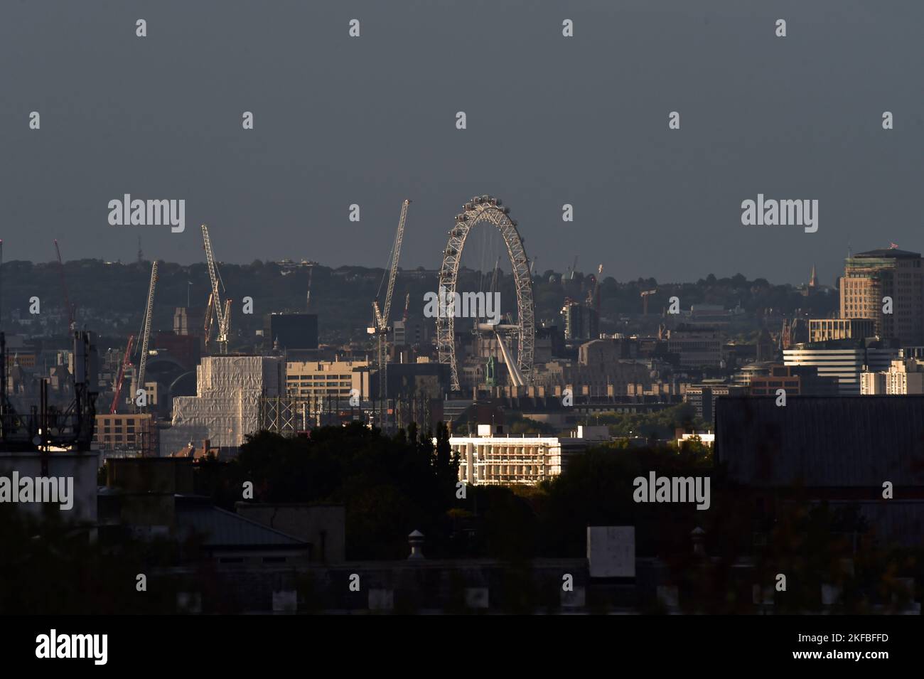 London skyline as seen from Norwood green, autumn 2022 Stock Photo - Alamy