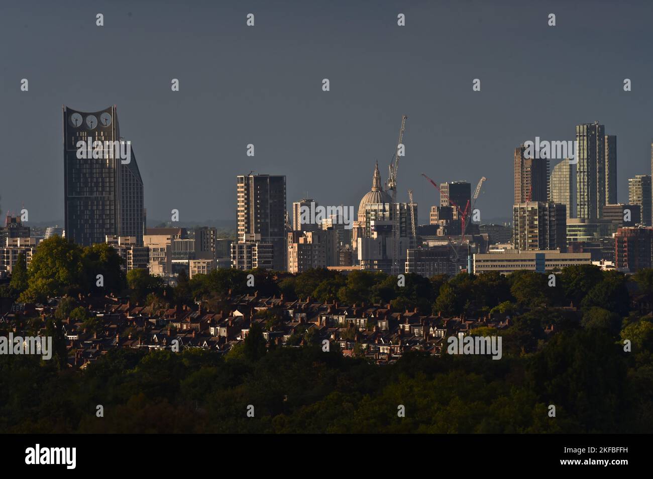 London skyline as seen from Norwood green, autumn 2022 Stock Photo - Alamy