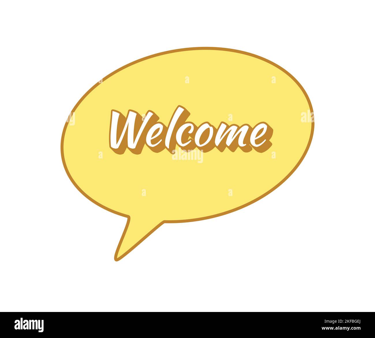 Welcome Back Sign Template Vector. Design template Stock Vector Image ...
