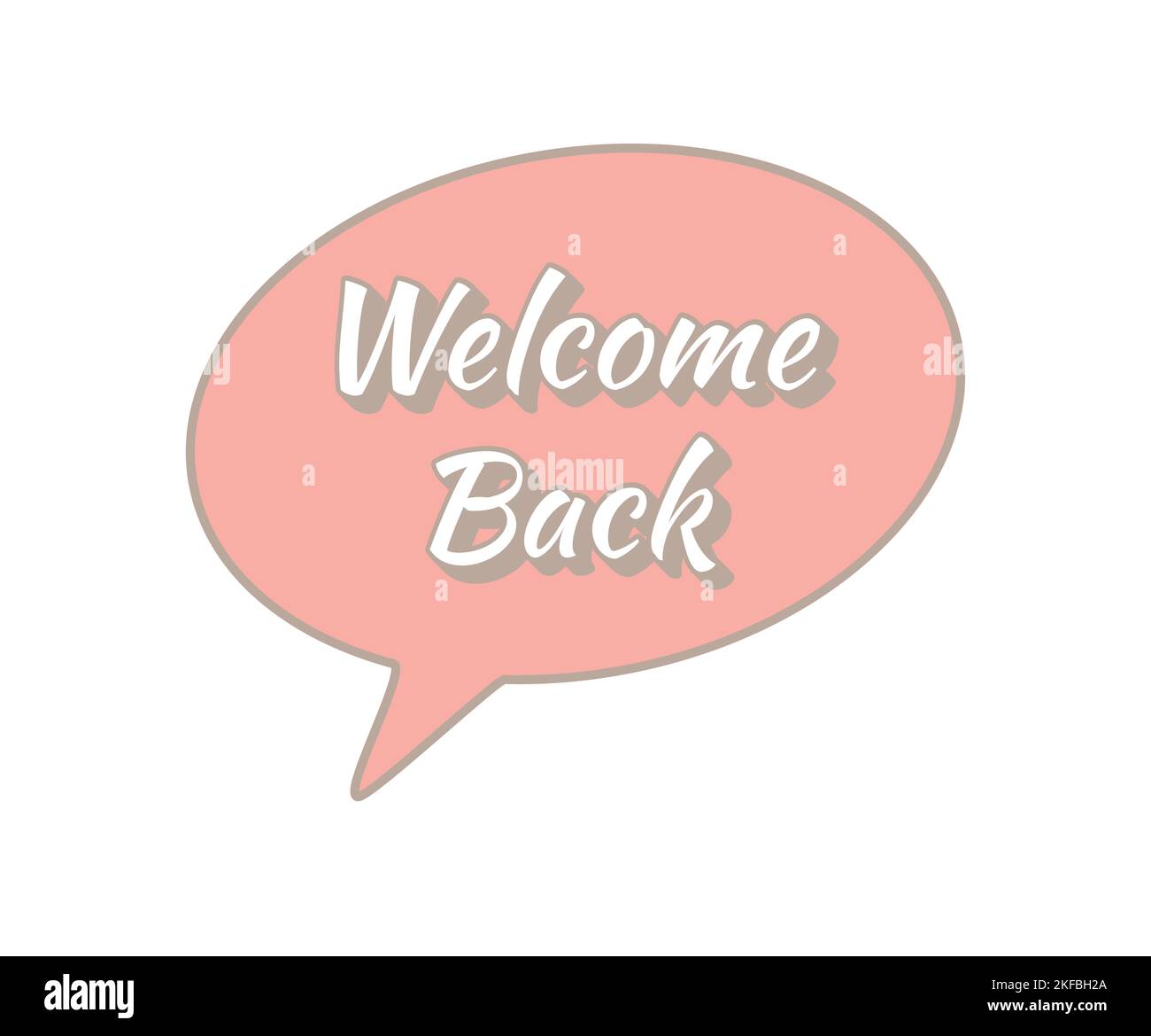 Welcome Back Sign Template Vector. Design template Stock Vector Image ...