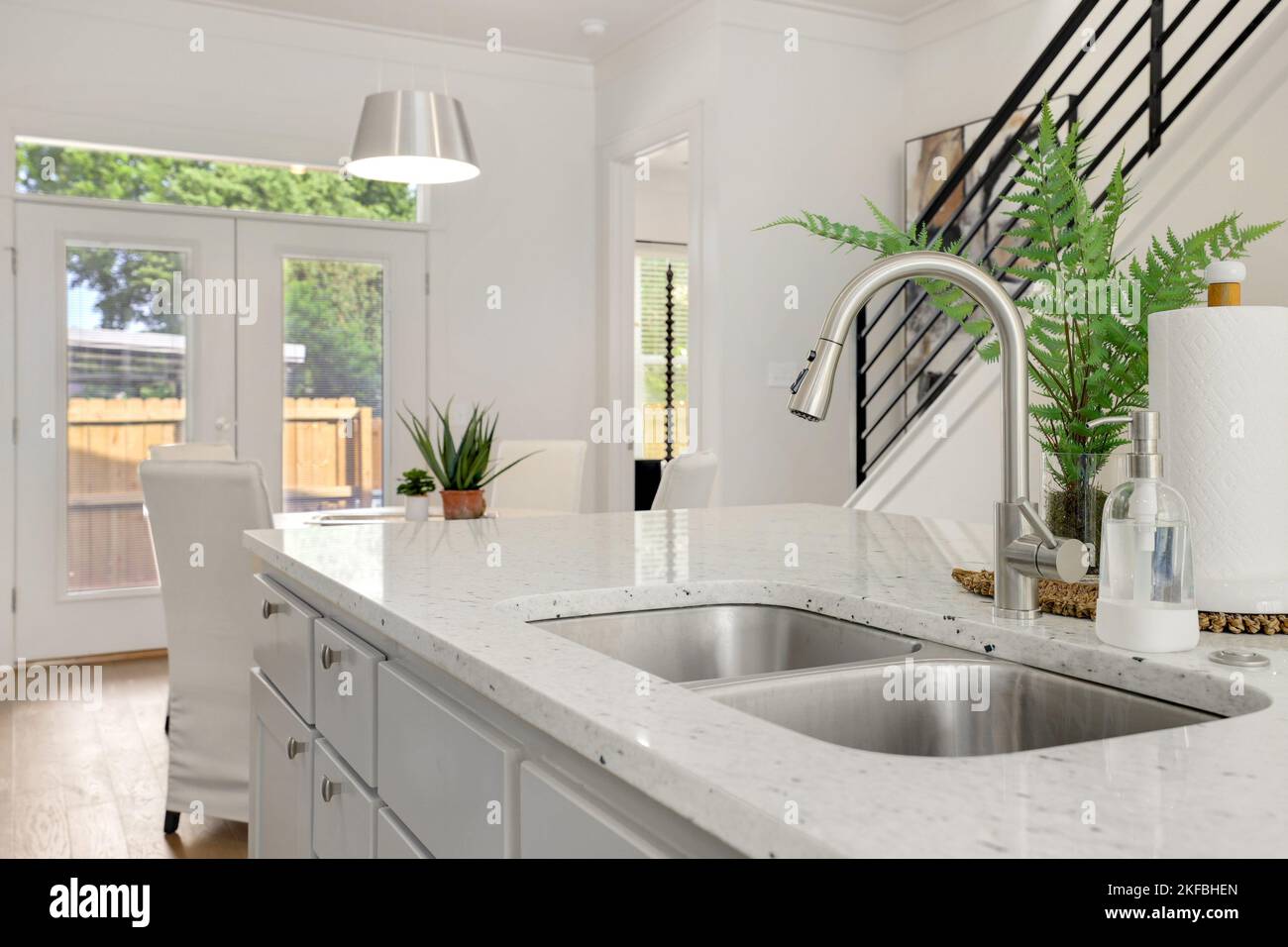 White Stone Kitchen Island at Alan Koester blog