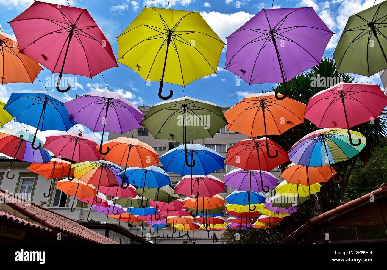 Umbrellas colors hi-res stock photography and images - Alamy