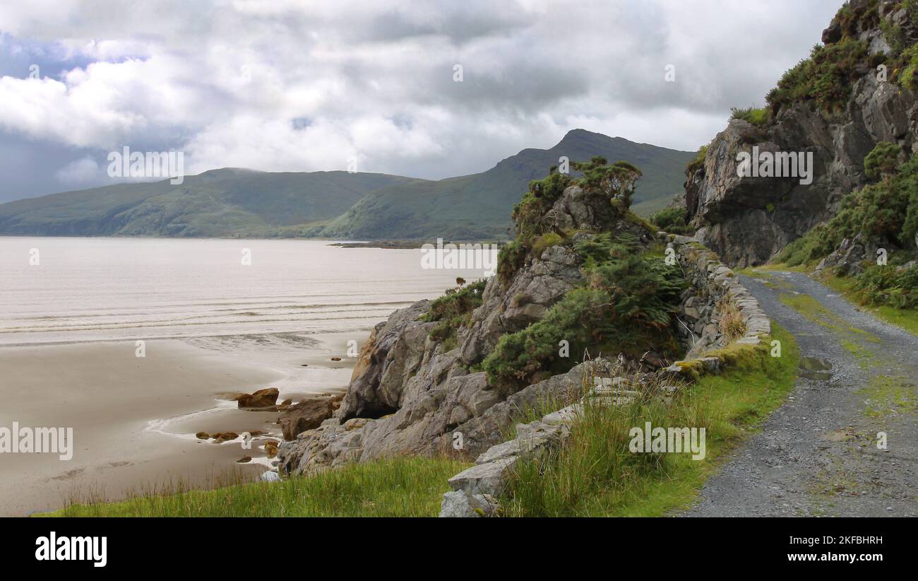 Coast Road at Loch Buie, Lochbuie, Mull, Isle of Mull, Hebrides, Inner ...