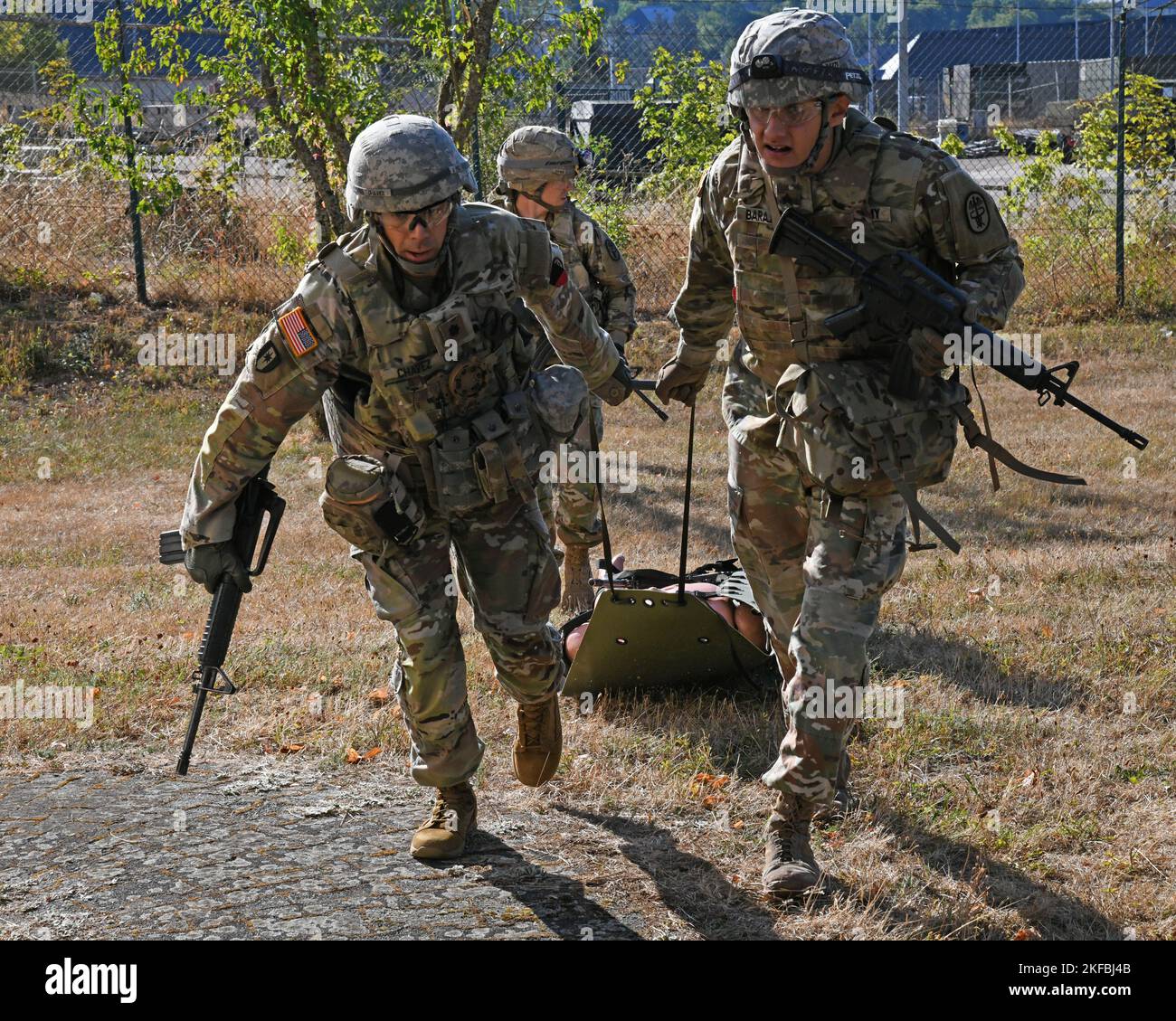 U.S. Army Lt. Col. Jesus Chavez and Staff Sgt. Jason J. Barajas,with ...