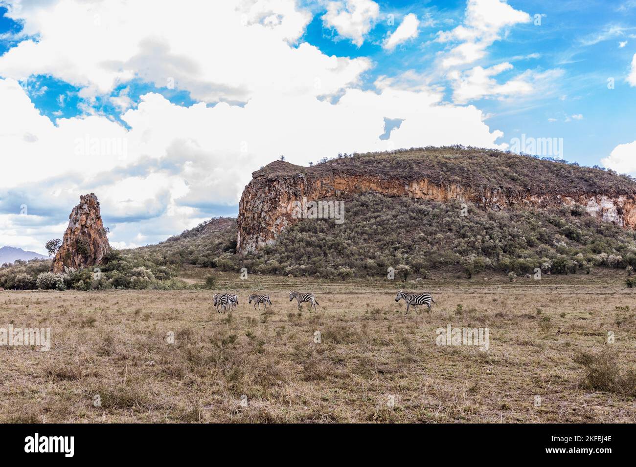 Hell's Gate National Park lies south of Lake Naivasha in Kenya, north ...