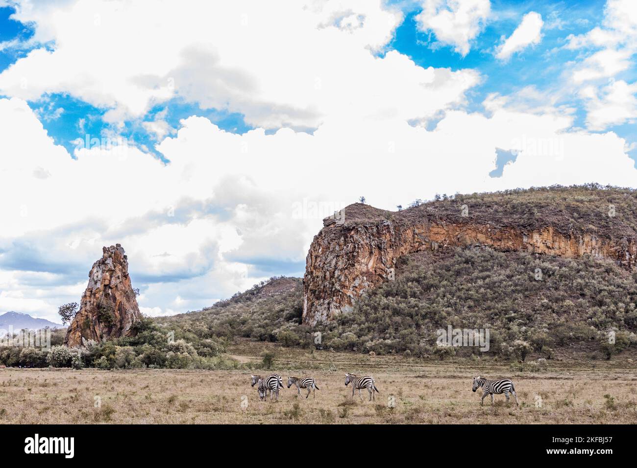 Hell's Gate National Park lies south of Lake Naivasha in Kenya, north ...