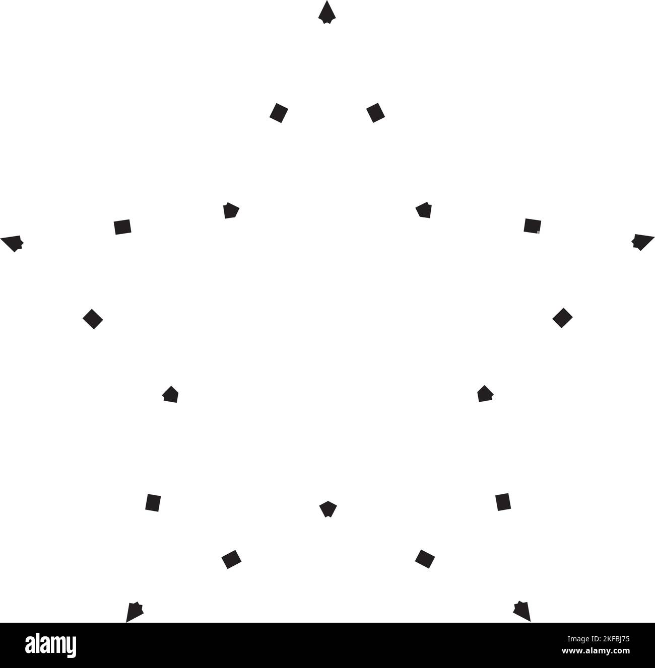 Star shape dotted icon vector symbol for creative graphic design ui ...