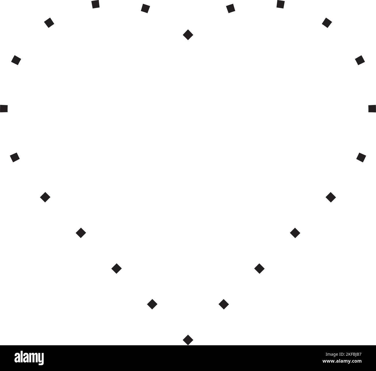 Heart Shape Dotted Symbol Icon Vector For Creative Graphic Design Ui Element In A Pictogram