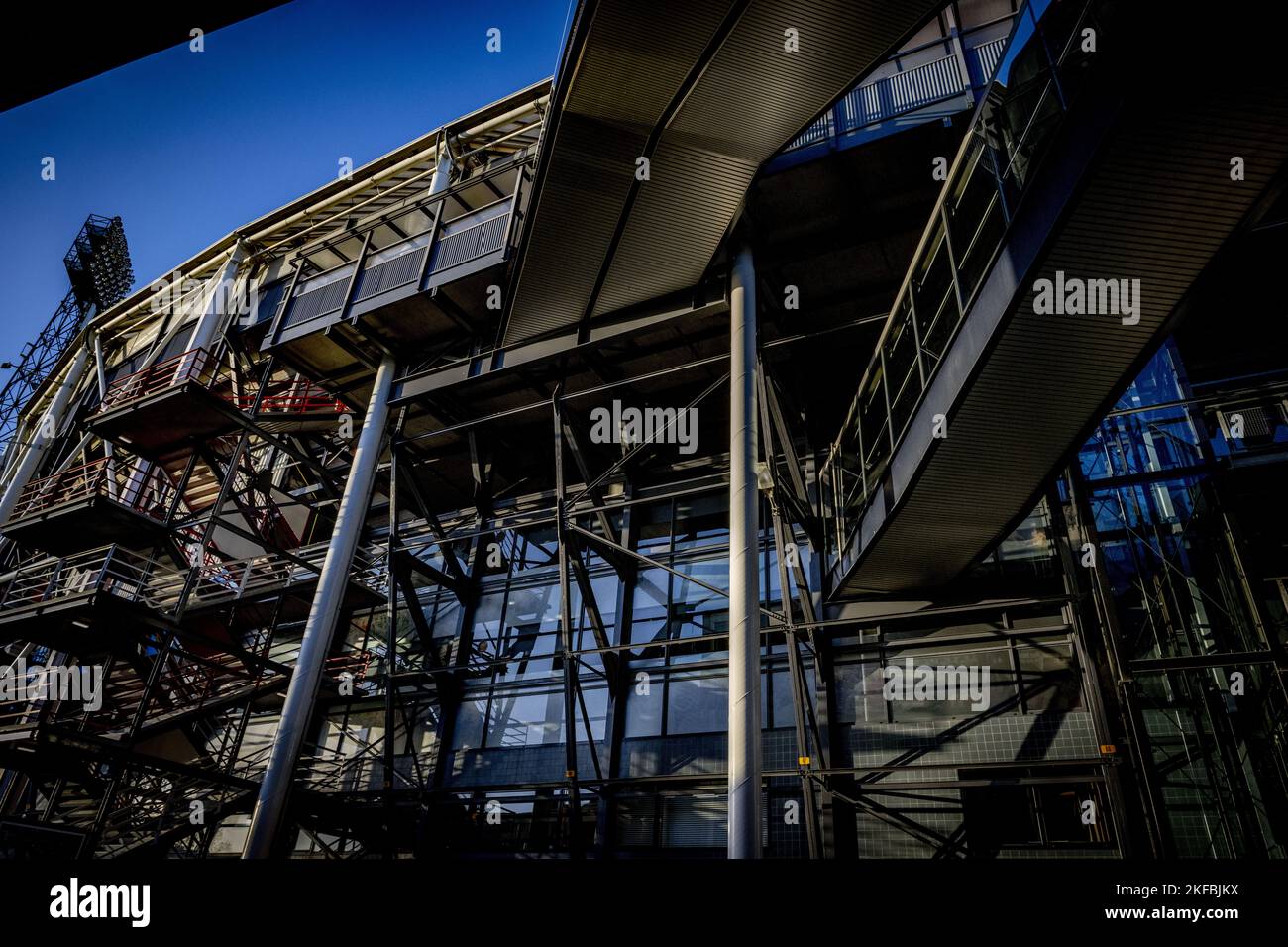 ROTTERDAM - Stadium De Kuip. The zoning plan for Feyenoord City planned ...