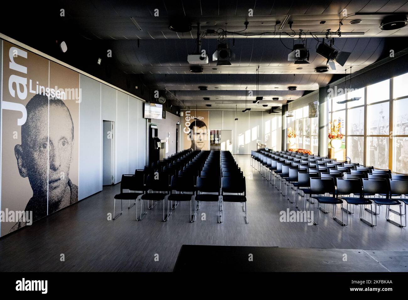 ROTTERDAM - Catering area and halls in the Maas building in stadium De ...