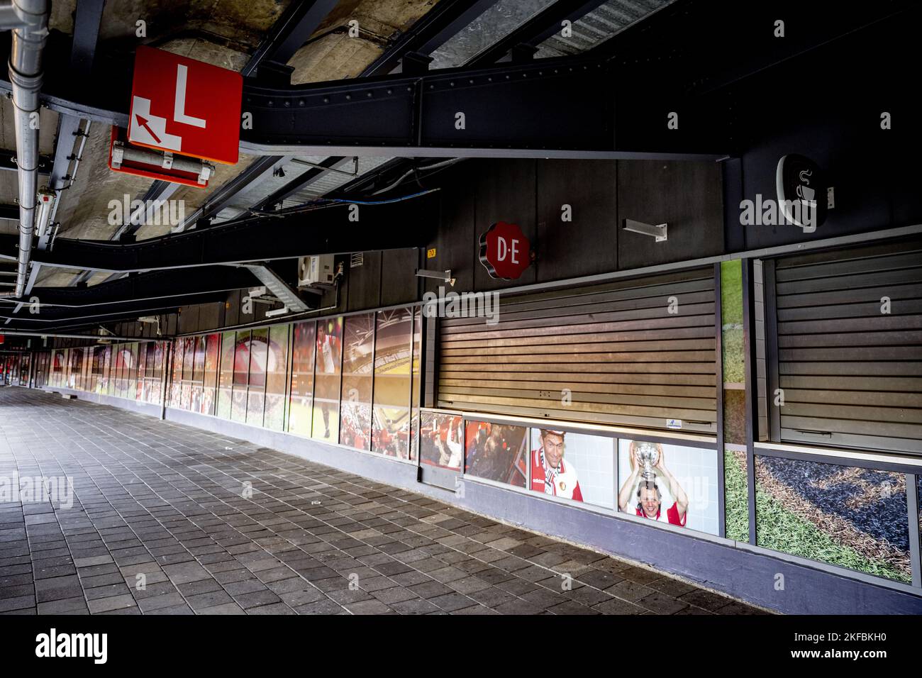 ROTTERDAM - Stadium De Kuip. The zoning plan for Feyenoord City planned ...