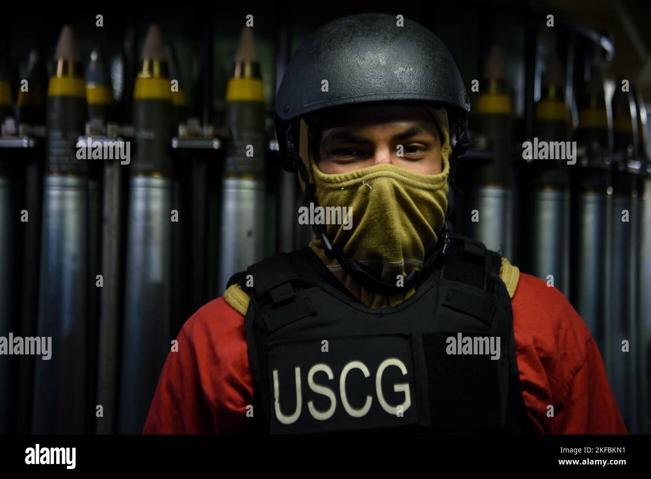 U.S. Coast Guard Seaman Giovanni Sobrino assigned to USCGC Mohawk (WMEC ...