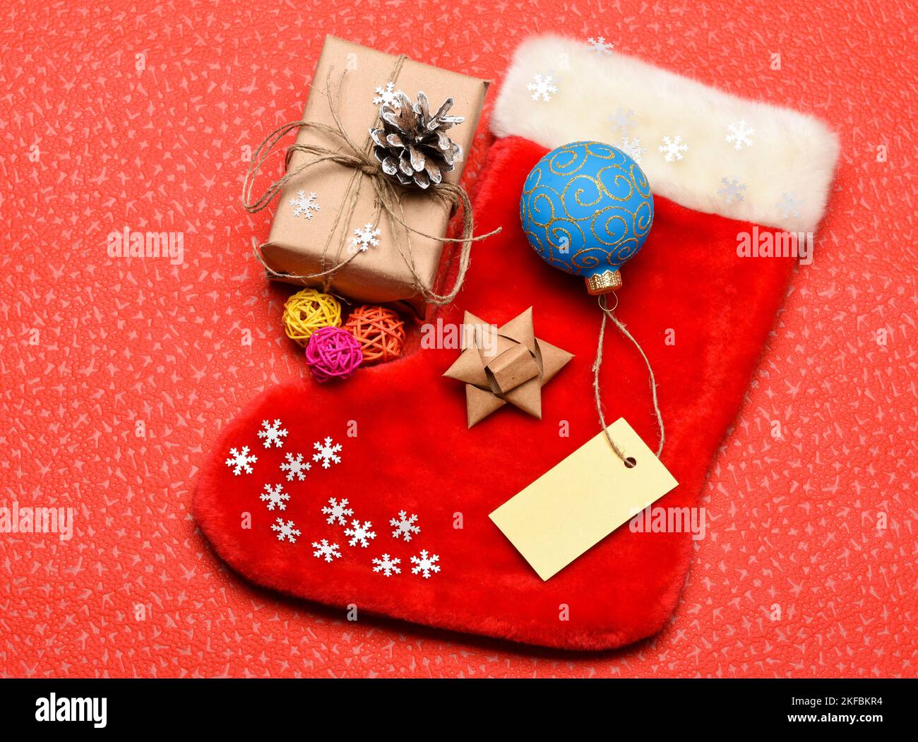 Christmas stocking sock shaped bag. Keep family traditions. Stocking ...