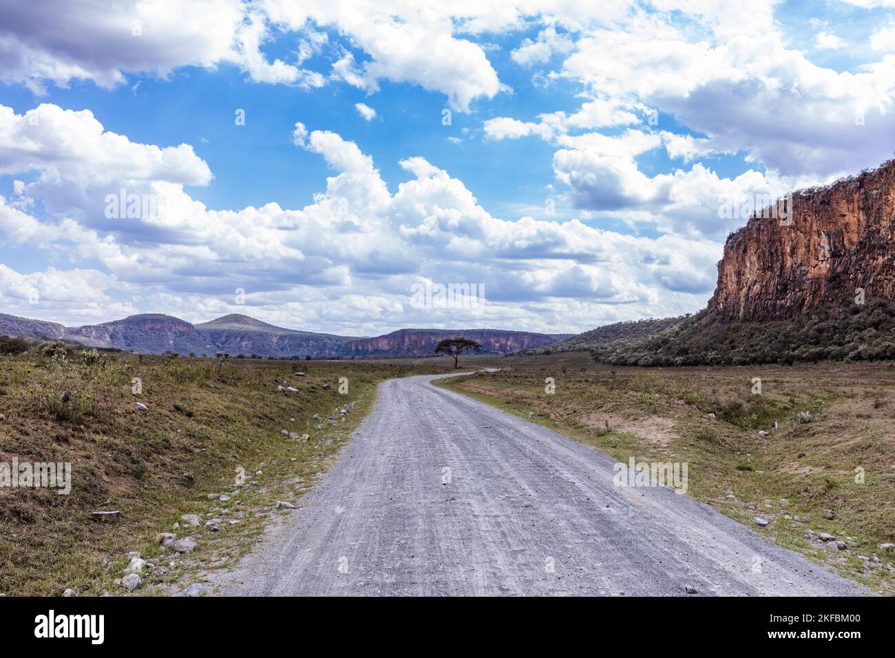 Hell's Gate National Park lies south of Lake Naivasha in Kenya, north ...