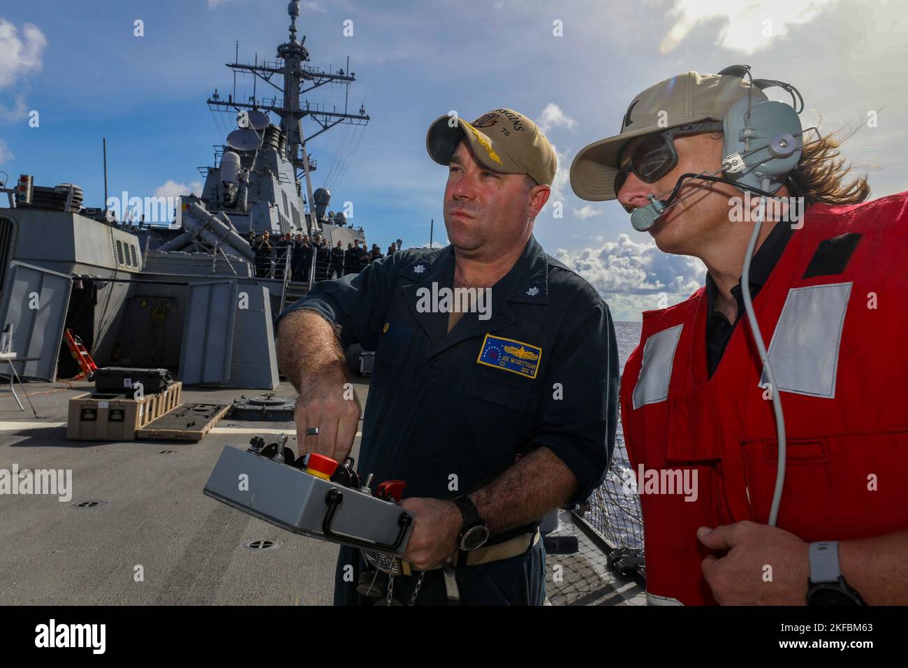 PHILIPPINE SEA (Sept. 2, 2022) Cmdr. Joseph McGettigan, commanding ...