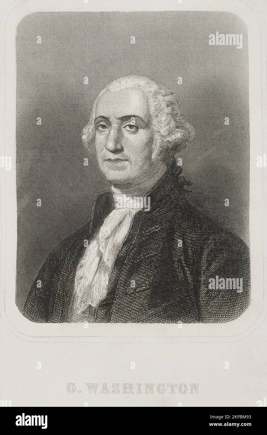 George Washington (1732-1799). 1st President of the United States (1789 ...