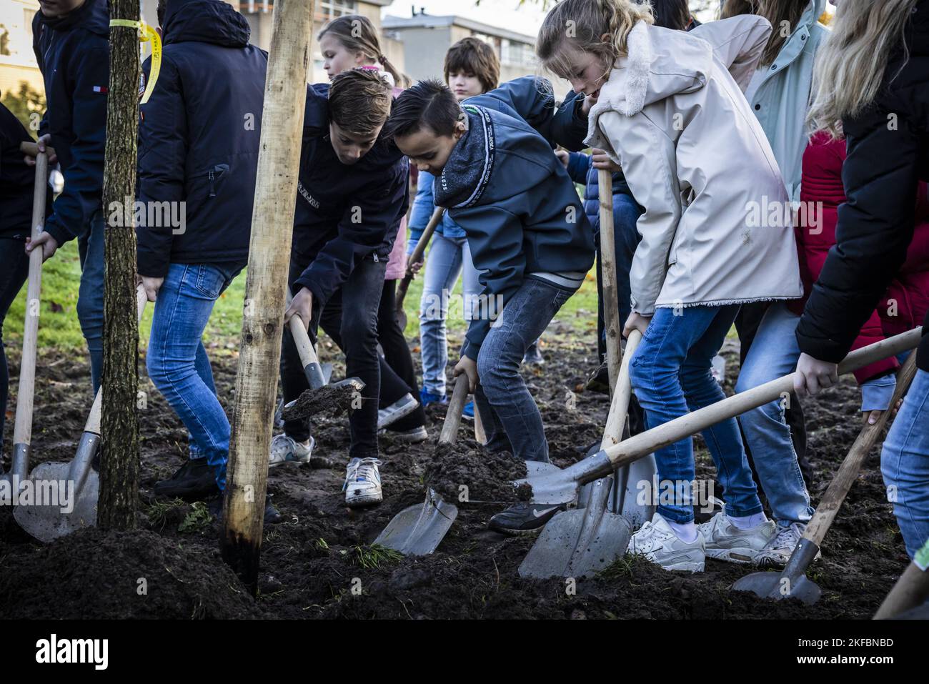 The Netherlands, Nijmegen, 11/16/2022 - Students of the Klein Heyendaal ...