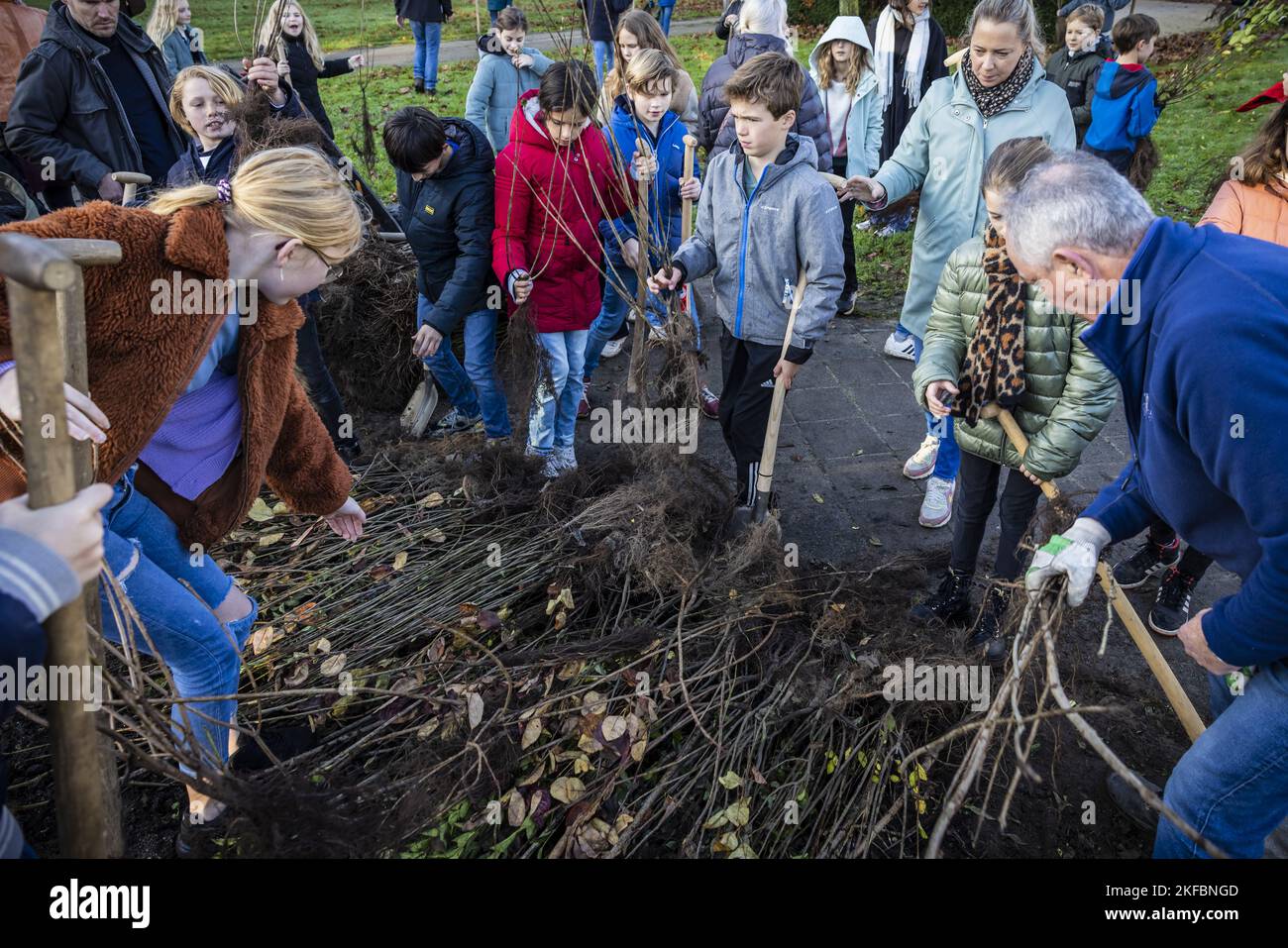 The Netherlands, Nijmegen, 11/16/2022 - Students of the Klein Heyendaal ...