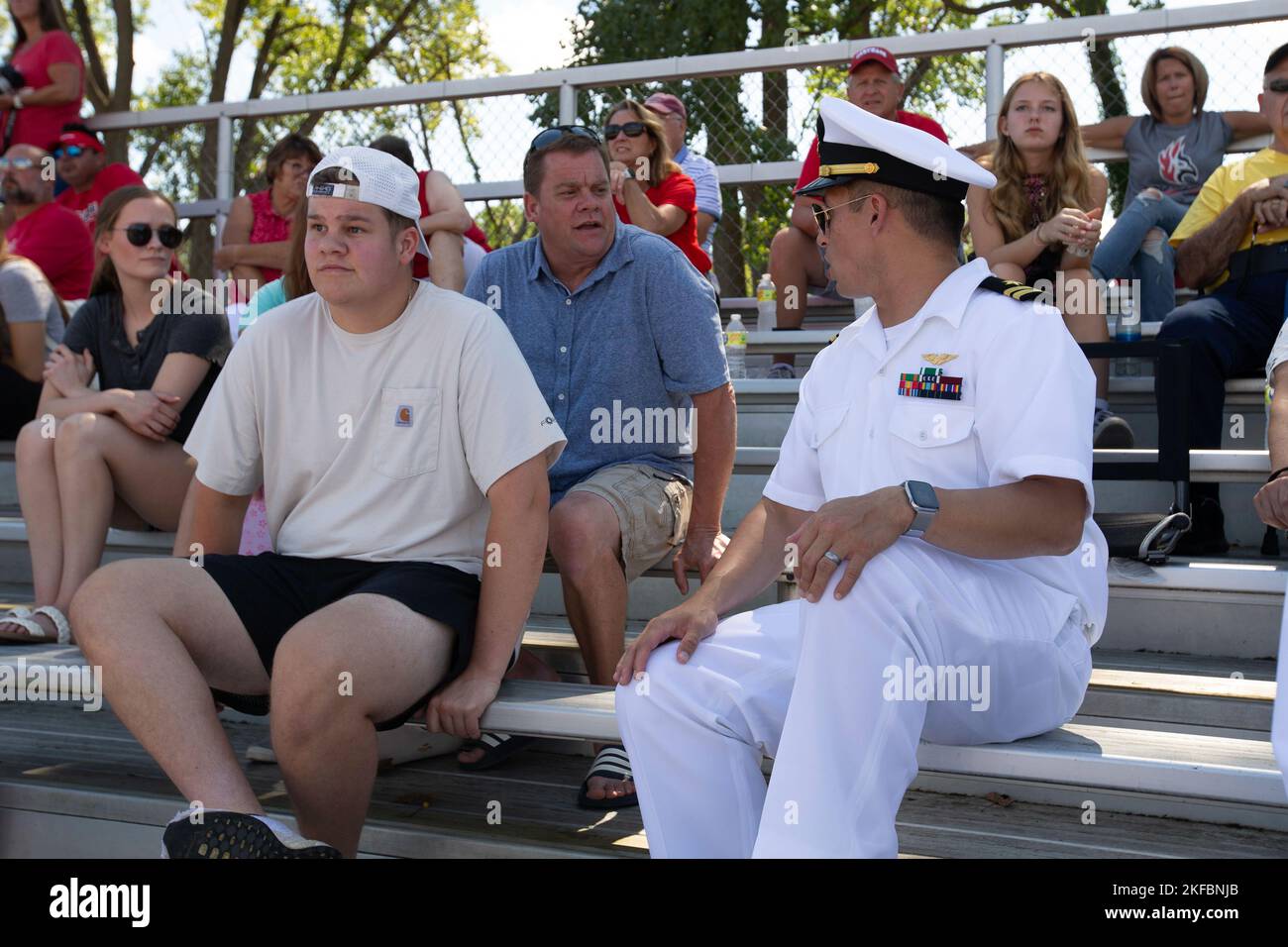 Lt. Ian Loomis, from Ottumwa, Iowa, assigned to USS Gerald R. Ford's ...