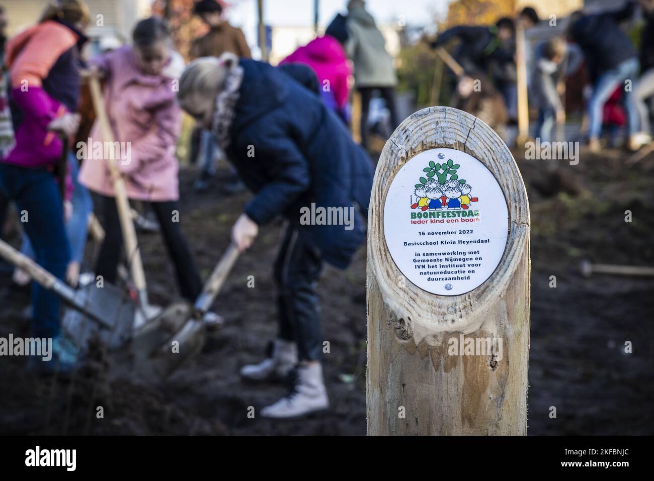 The Netherlands, Nijmegen, 11/16/2022 - Students of the Klein Heyendaal ...