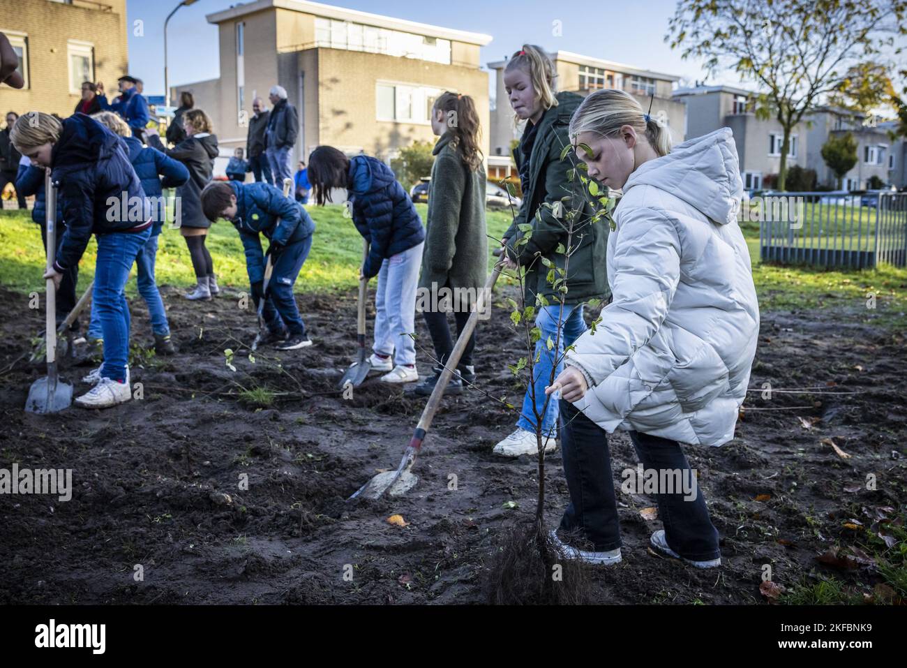 The Netherlands, Nijmegen, 11/16/2022 - Students of the Klein Heyendaal ...