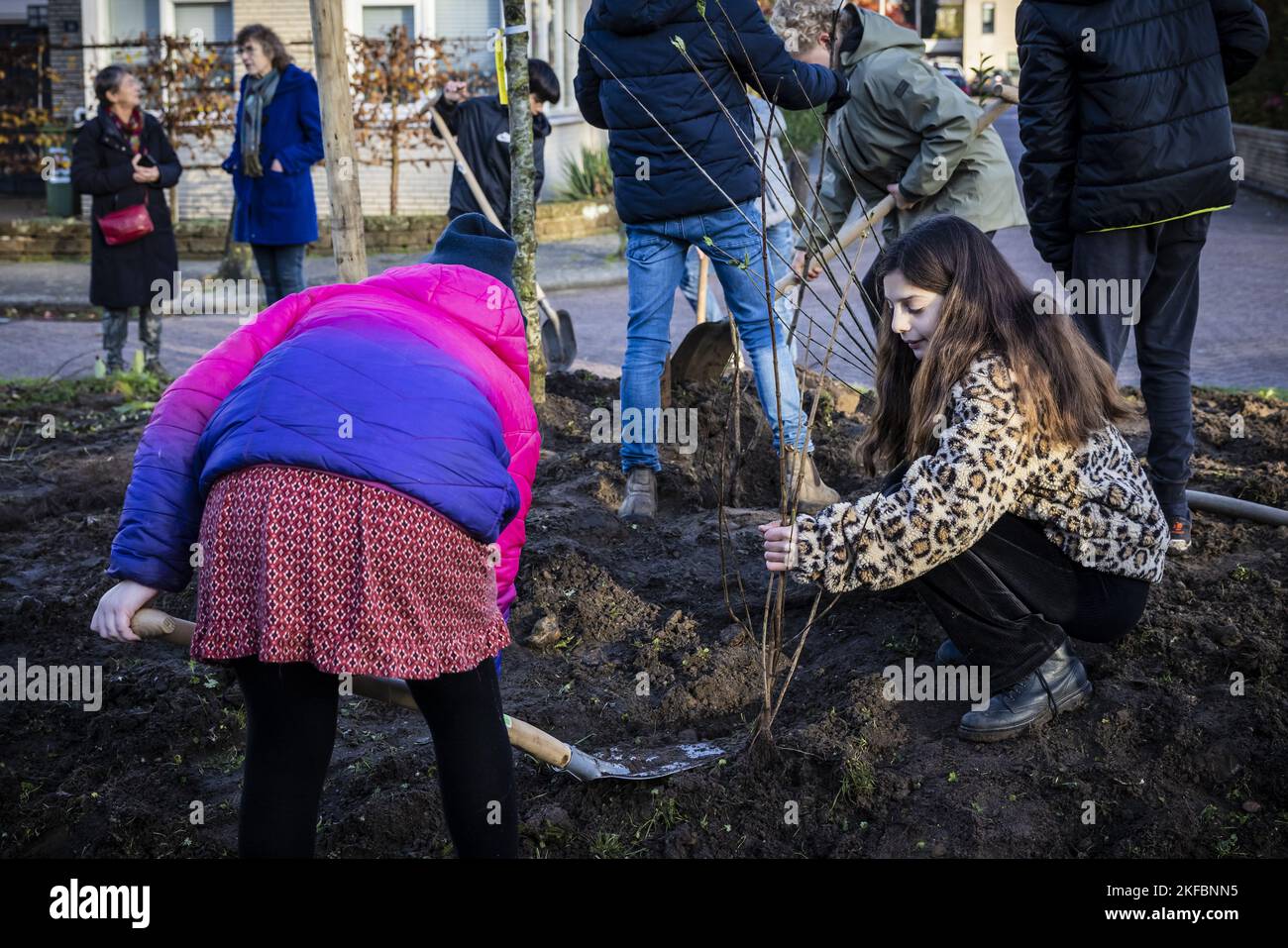The Netherlands, Nijmegen, 11/16/2022 - Students of the Klein Heyendaal ...