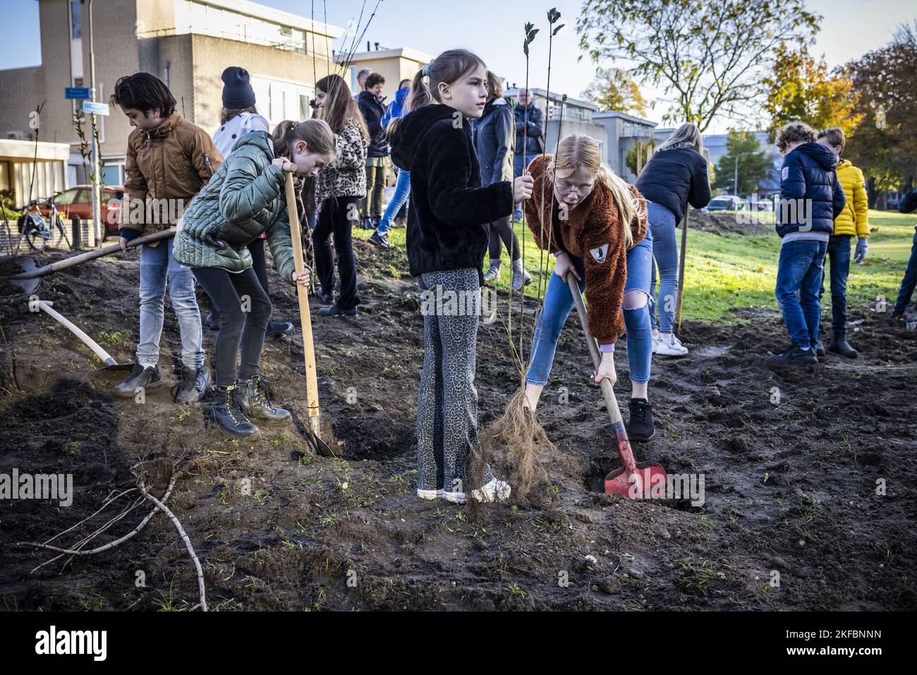 The Netherlands, Nijmegen, 11/16/2022 - Students of the Klein Heyendaal ...