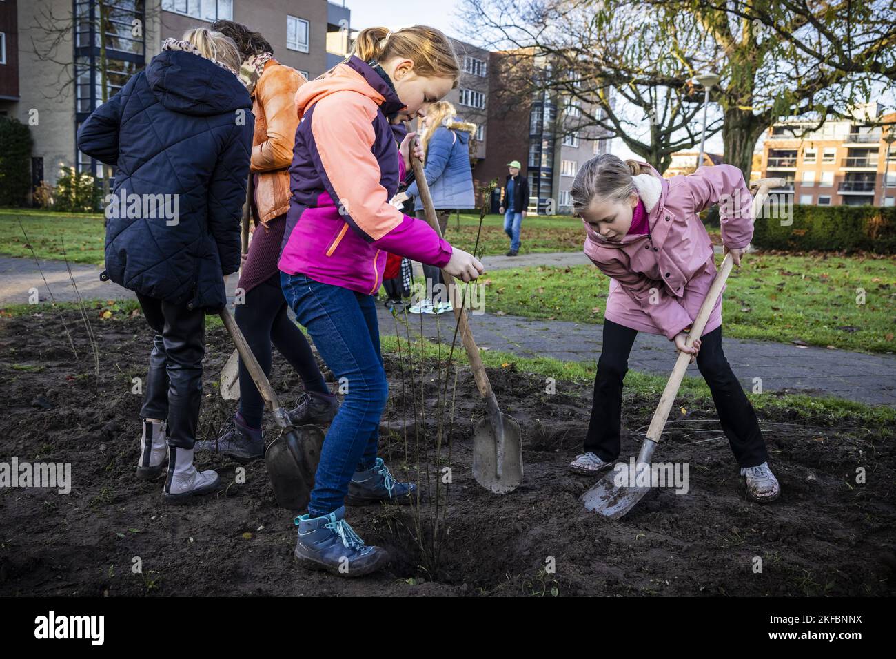 The Netherlands, Nijmegen, 11/16/2022 - Students of the Klein Heyendaal ...