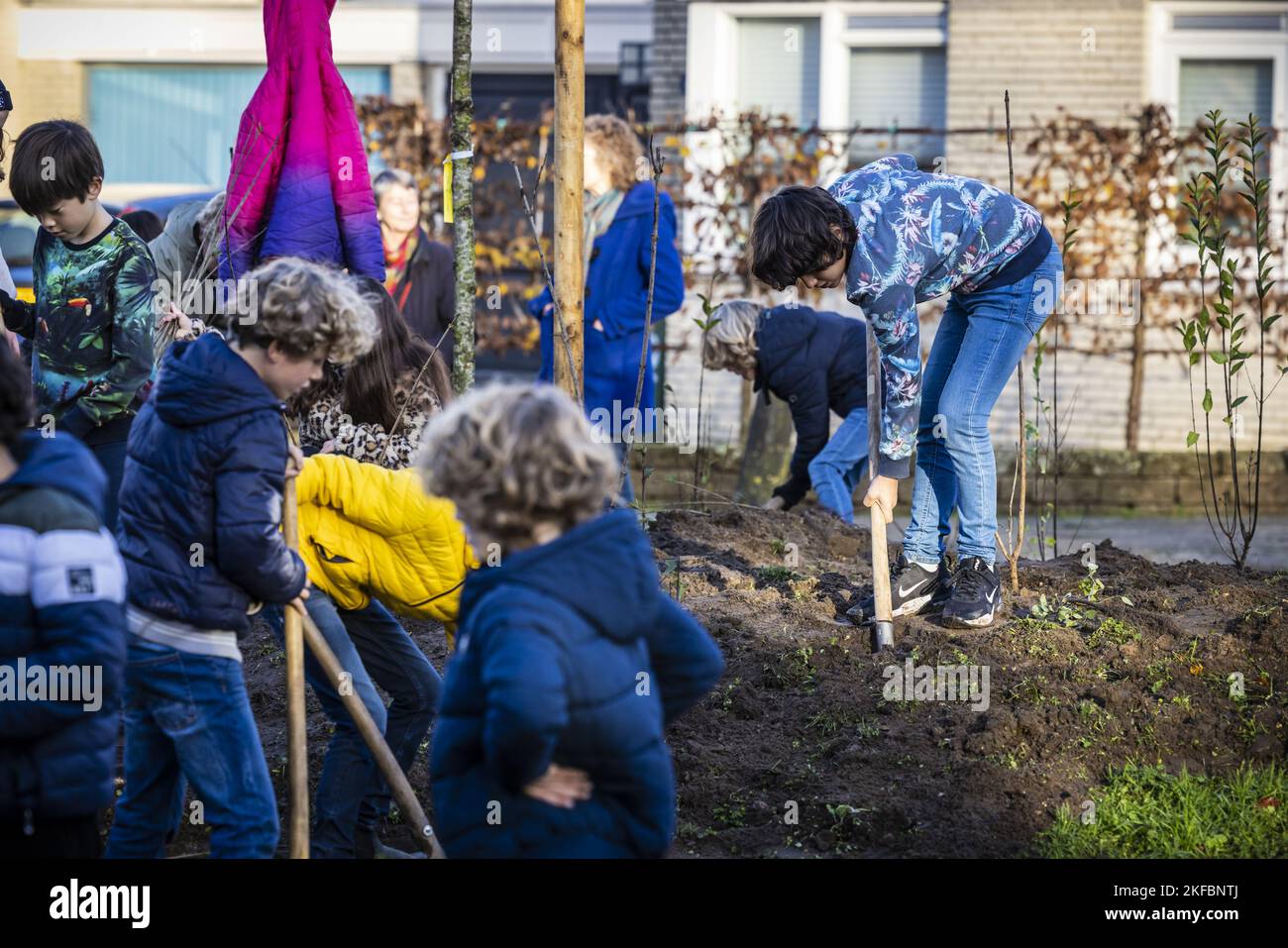 The Netherlands, Nijmegen, 11/16/2022 - Students of the Klein Heyendaal ...