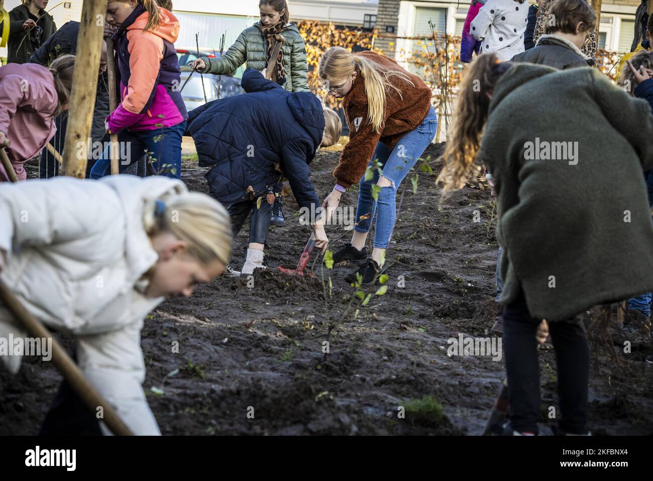 The Netherlands, Nijmegen, 11/16/2022 - Students of the Klein Heyendaal ...