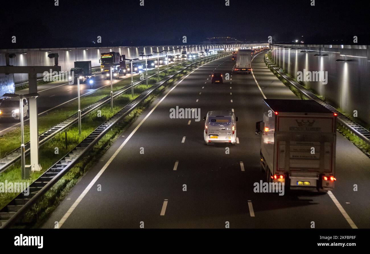 Morning rush hour on the A4 near Schipluiden.anp/hollandse Hoogte/lex ...