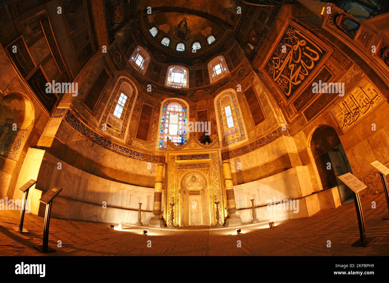 Located in Istanbul, Hagia Sophia is a church built in the 6th century ...