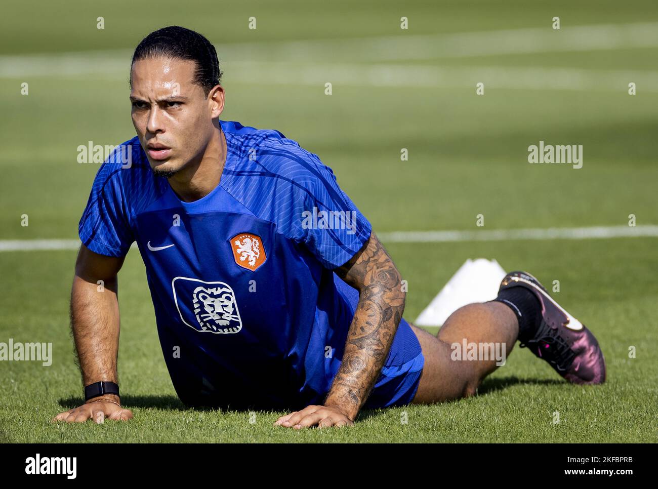 Virgil van Dijk of Holland during a training session of the Dutch ...