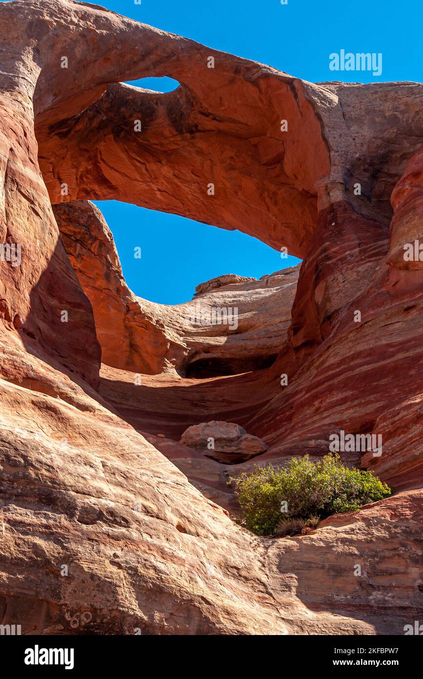 A beautiful natural arch in a remote Colorado canyon Stock Photo - Alamy
