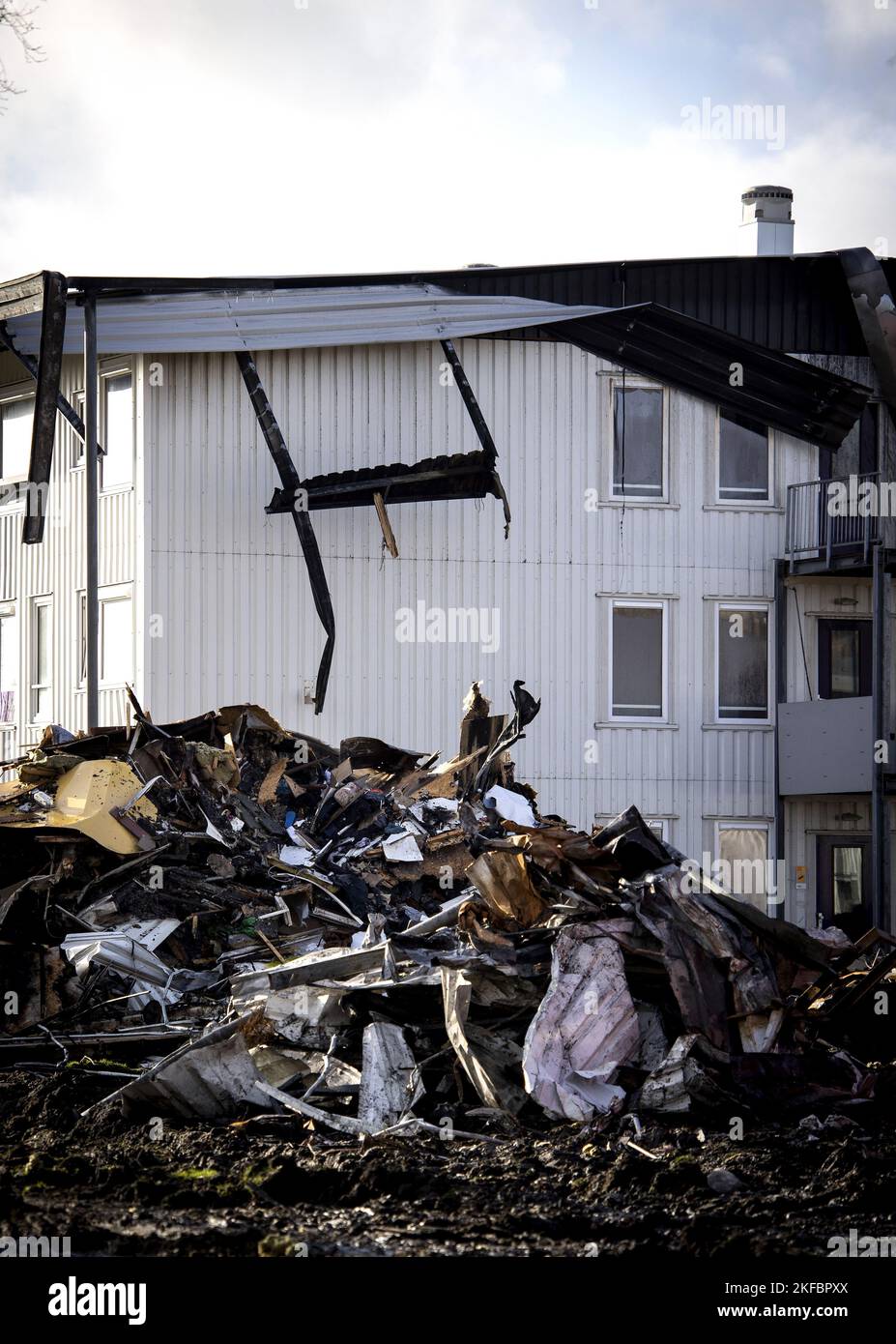 The Netherlands Amsterdam. November 16, 2022. The devastation after the ...