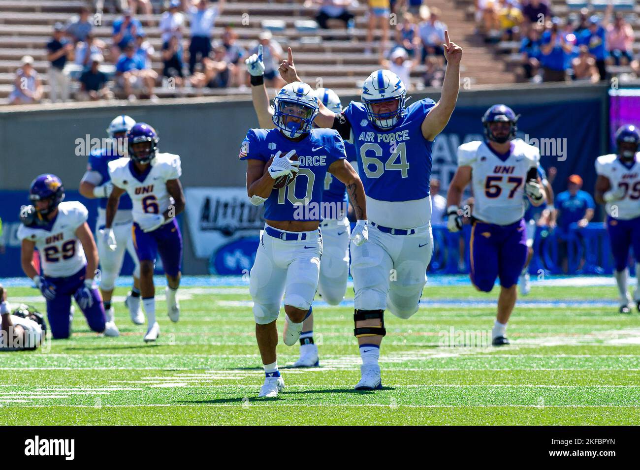 U.S. AIR FORCE ACADEMY, Colo. – Air Force's Jalen Johnson runs with the ...