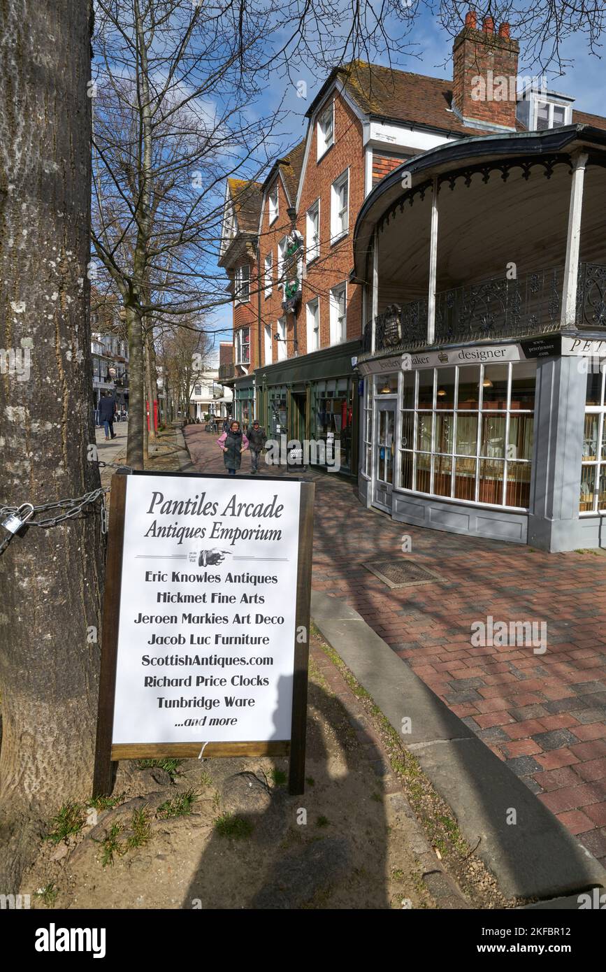 the pantiles tunbridge wells Stock Photo - Alamy