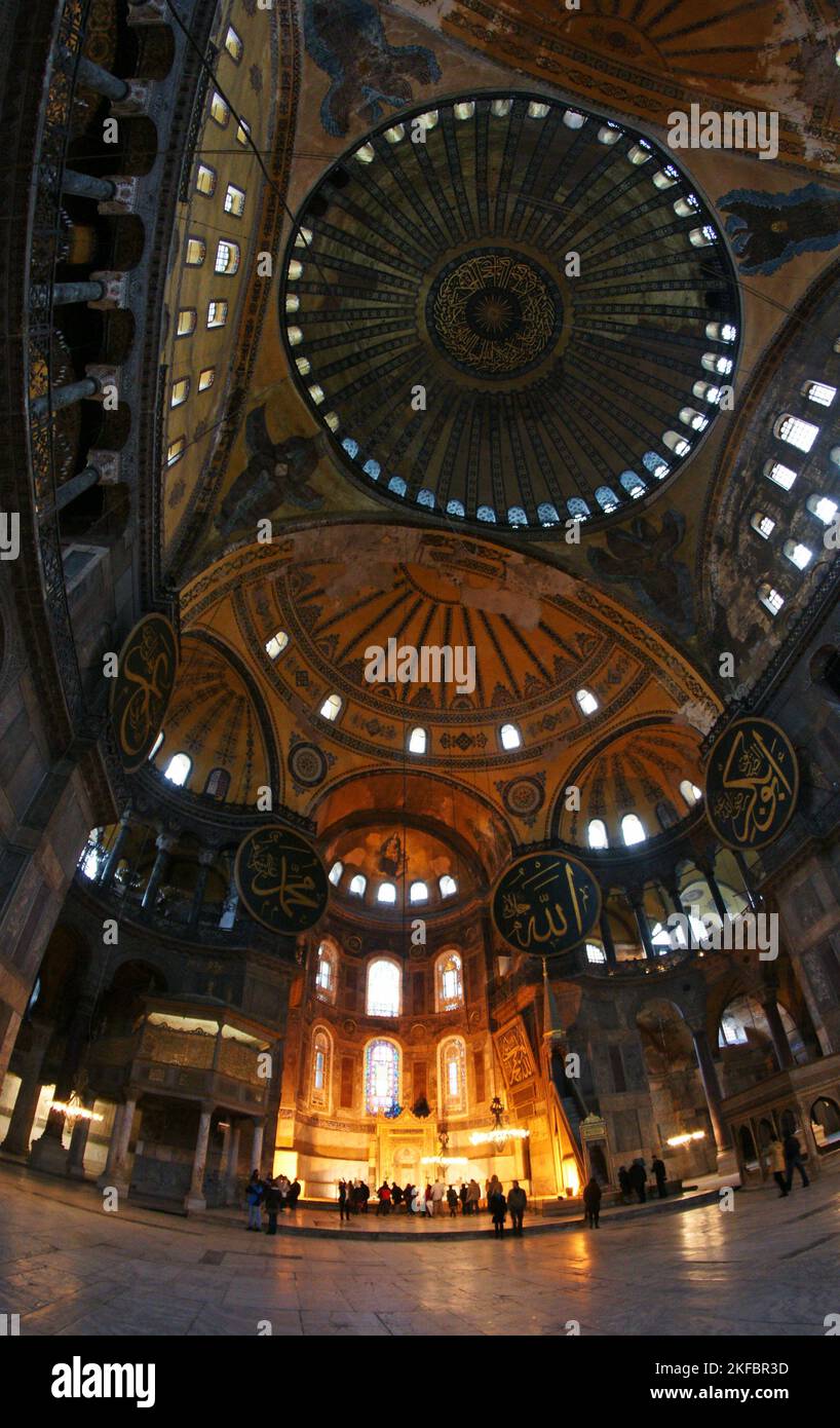 Located in Istanbul, Hagia Sophia is a church built in the 6th century ...