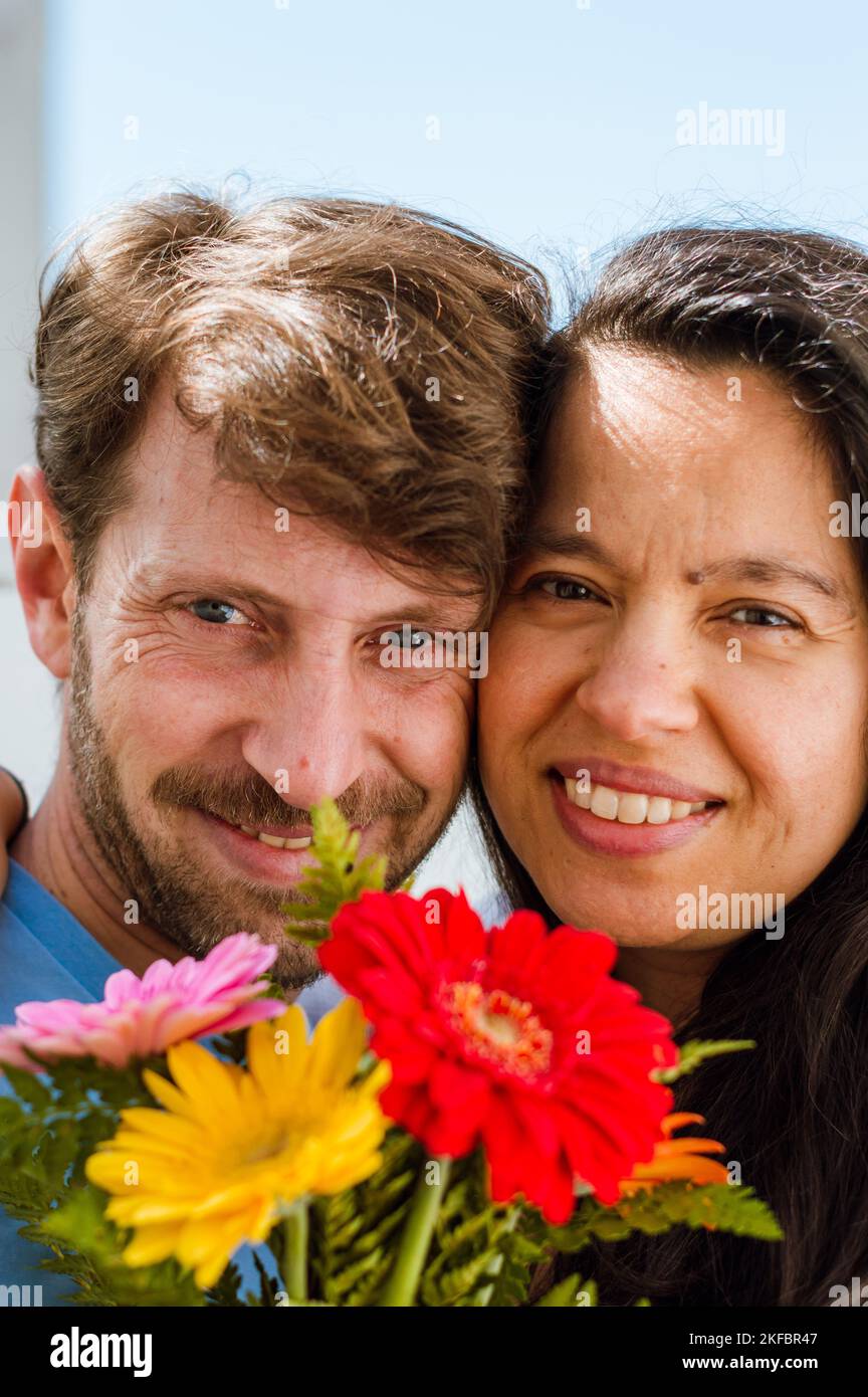 Portrait passionate latin woman man hi-res stock photography and images ...