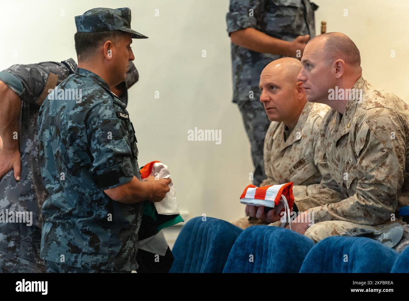 AQABA, Jordan - U.S. Marines and Sailors take part in an opening ...