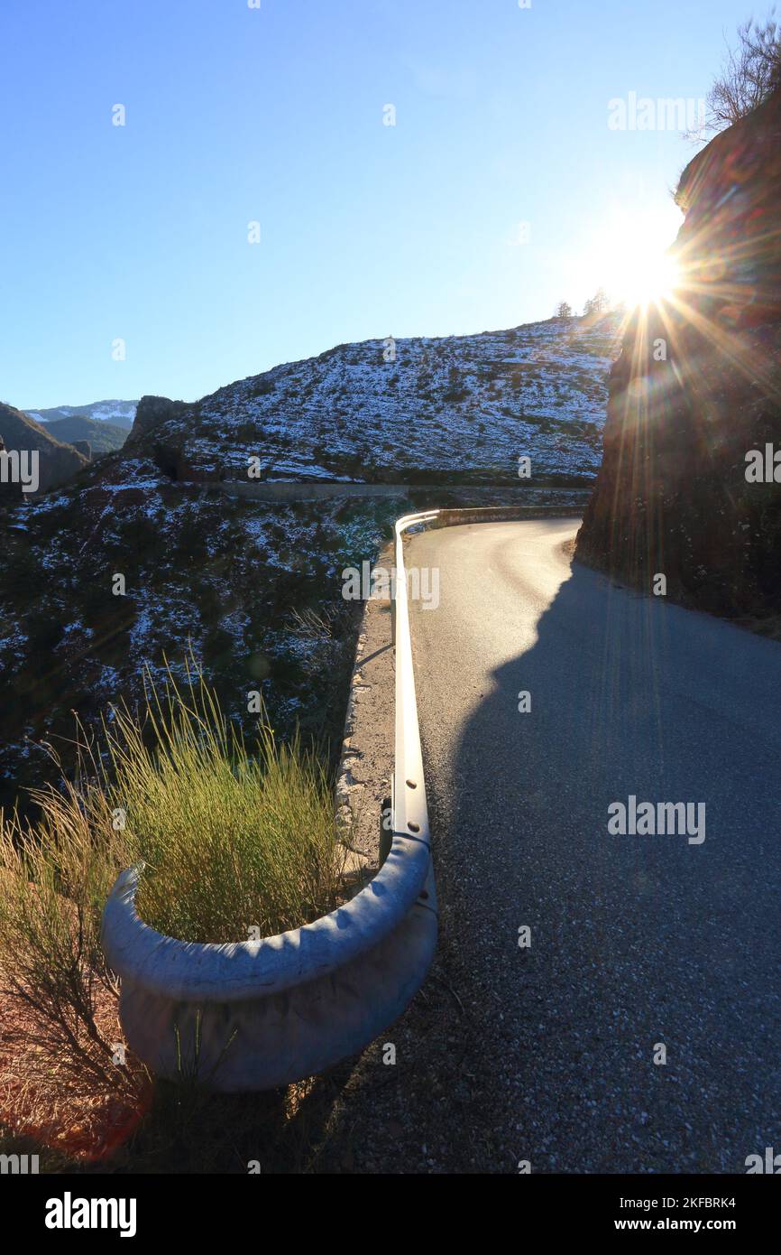 route des Gorges de Daluis, Alpes Maritimes, 06, Parc national du ...