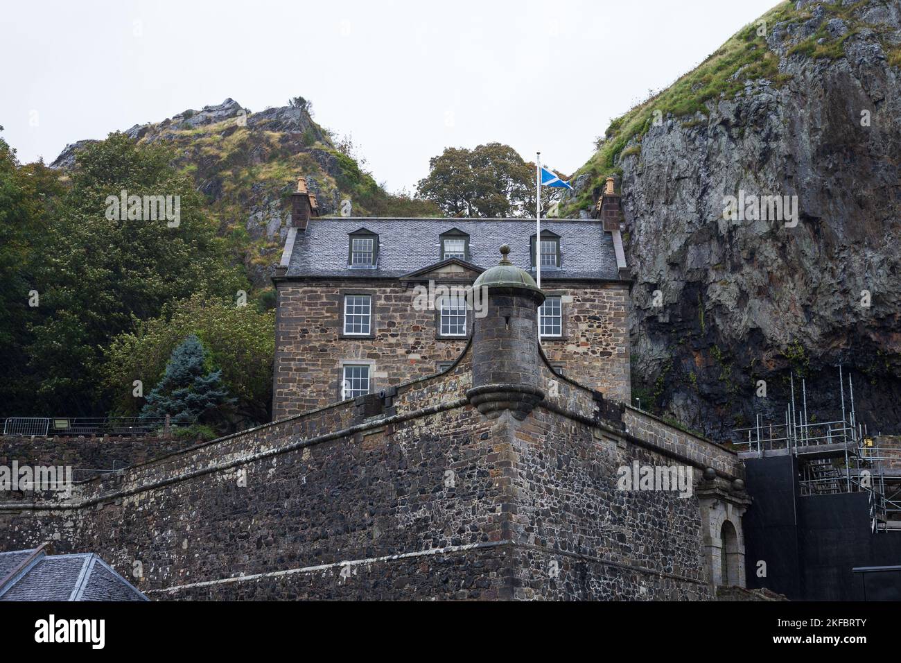 A medieval Scottish castle Stock Photo - Alamy