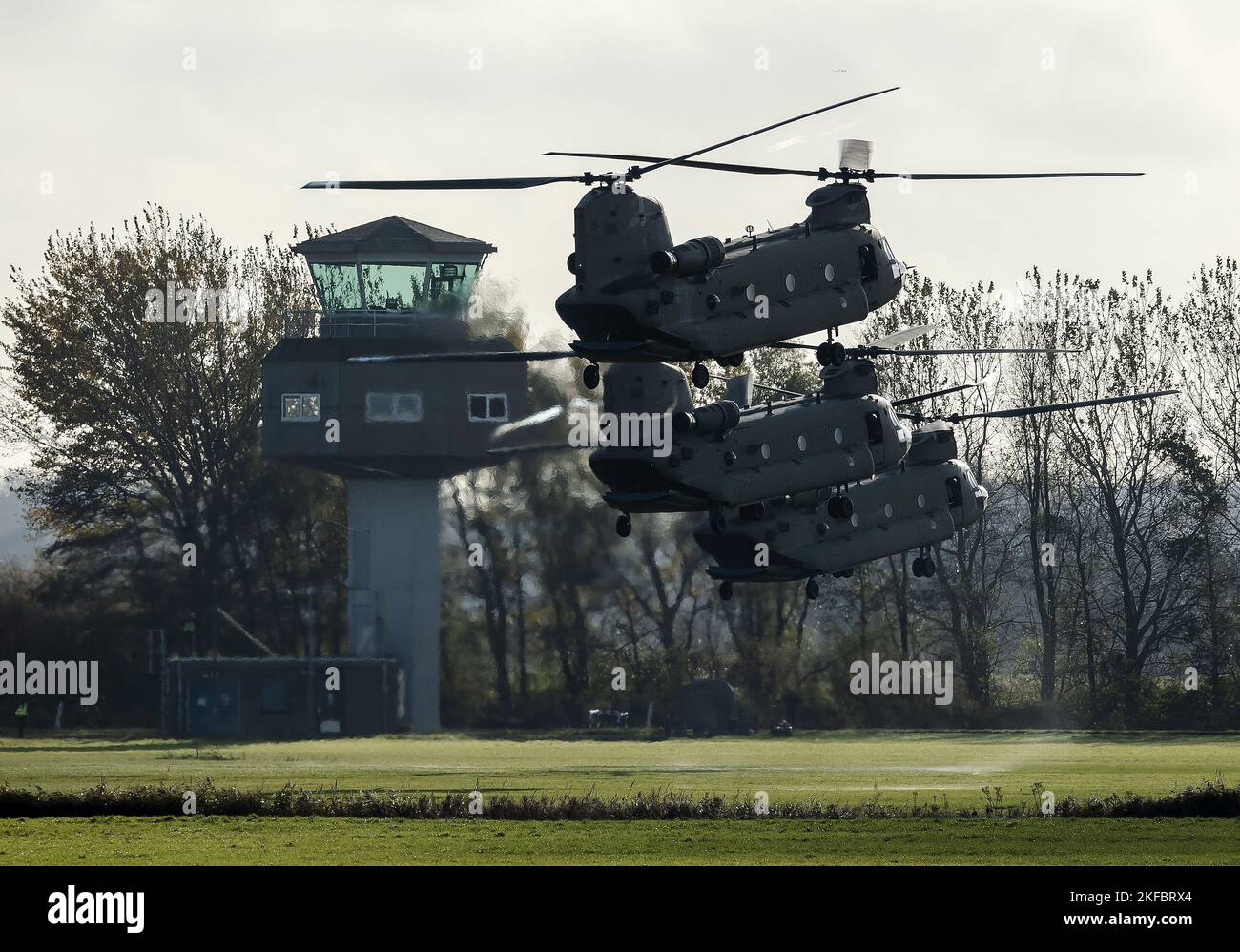 KATWIJK - Helicopters during the Falcon Autumn military exercise. Army ...