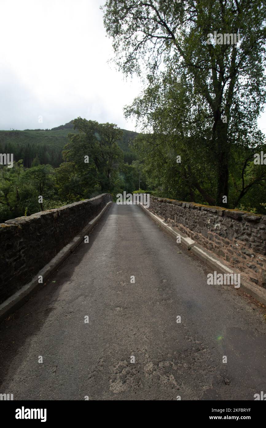 Small country road in the Scottish Highlands Stock Photo - Alamy