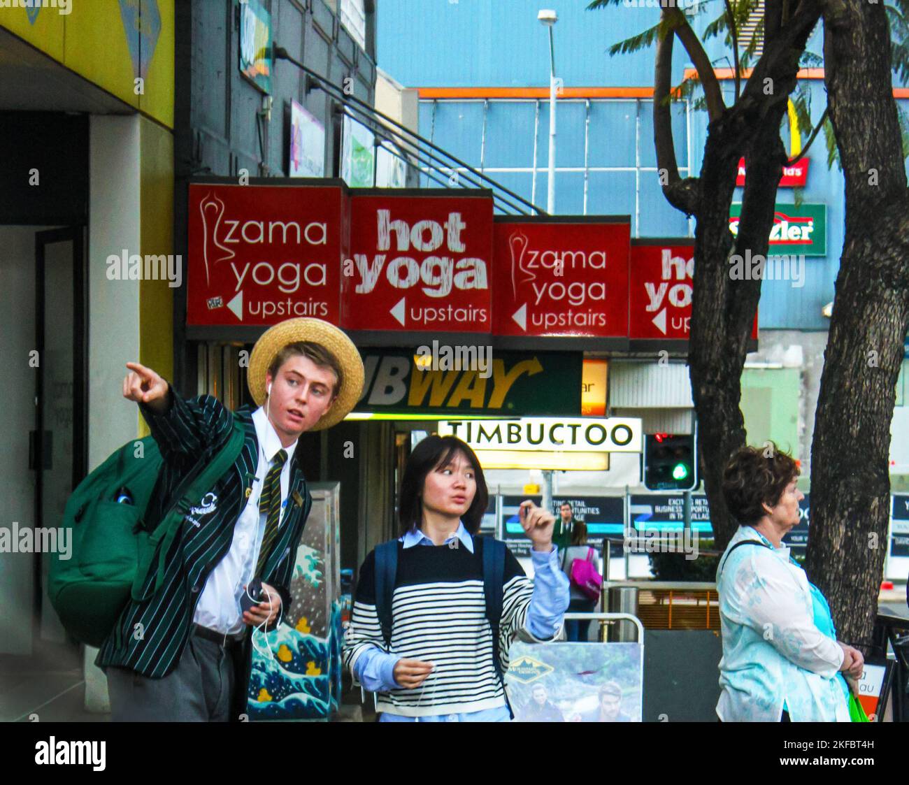 Circa June 2014 Toowong Queensland Australia Schoolboy in uniform ...