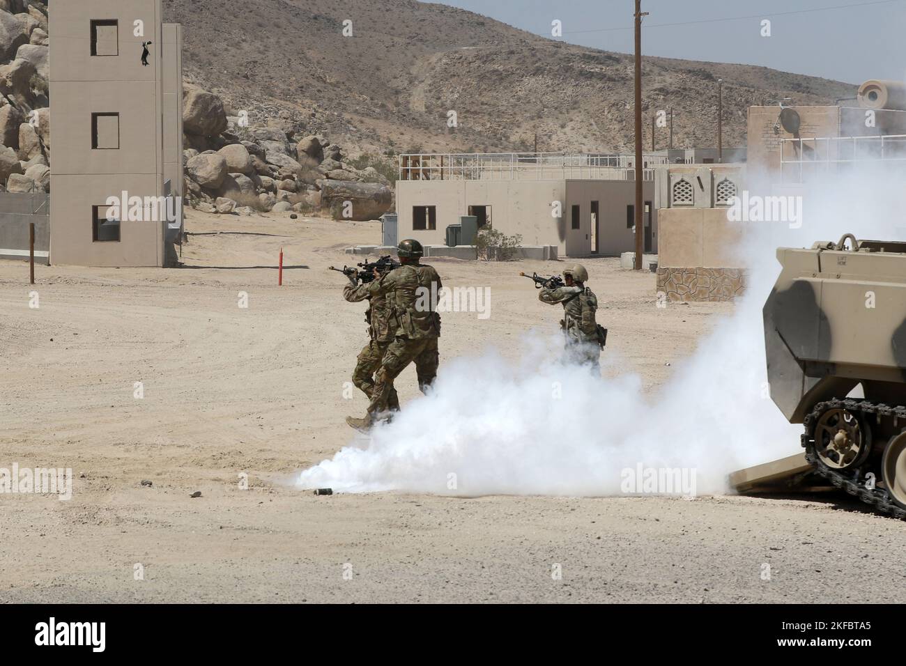 U.S. Army Soldiers from 11th Armored Cavalry Regiment Demonstrate react ...