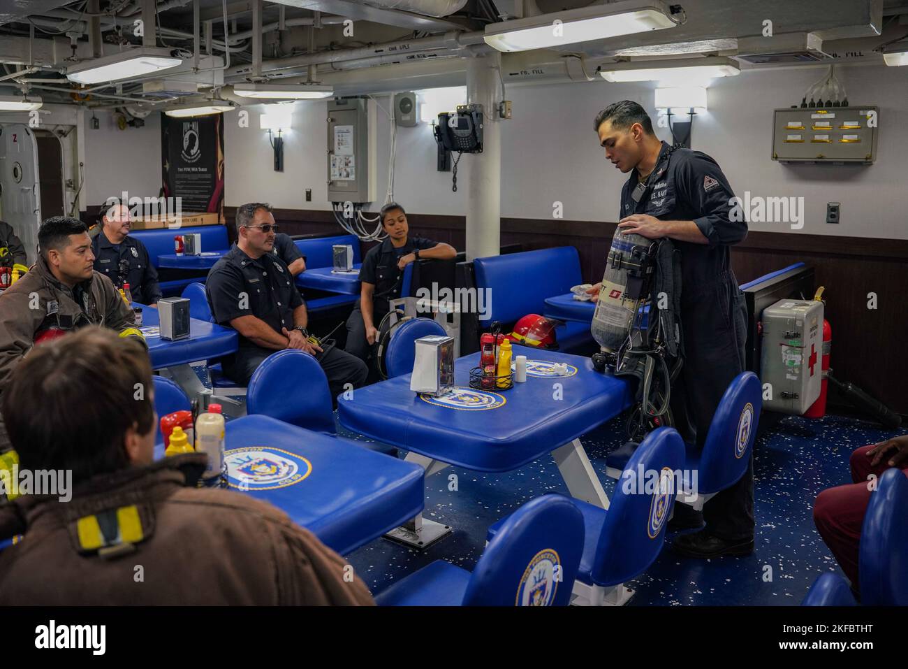 SAN FRANCISCO (Oct. 4, 2022) – Damage Controlman 2nd Class Oscar Garcia ...