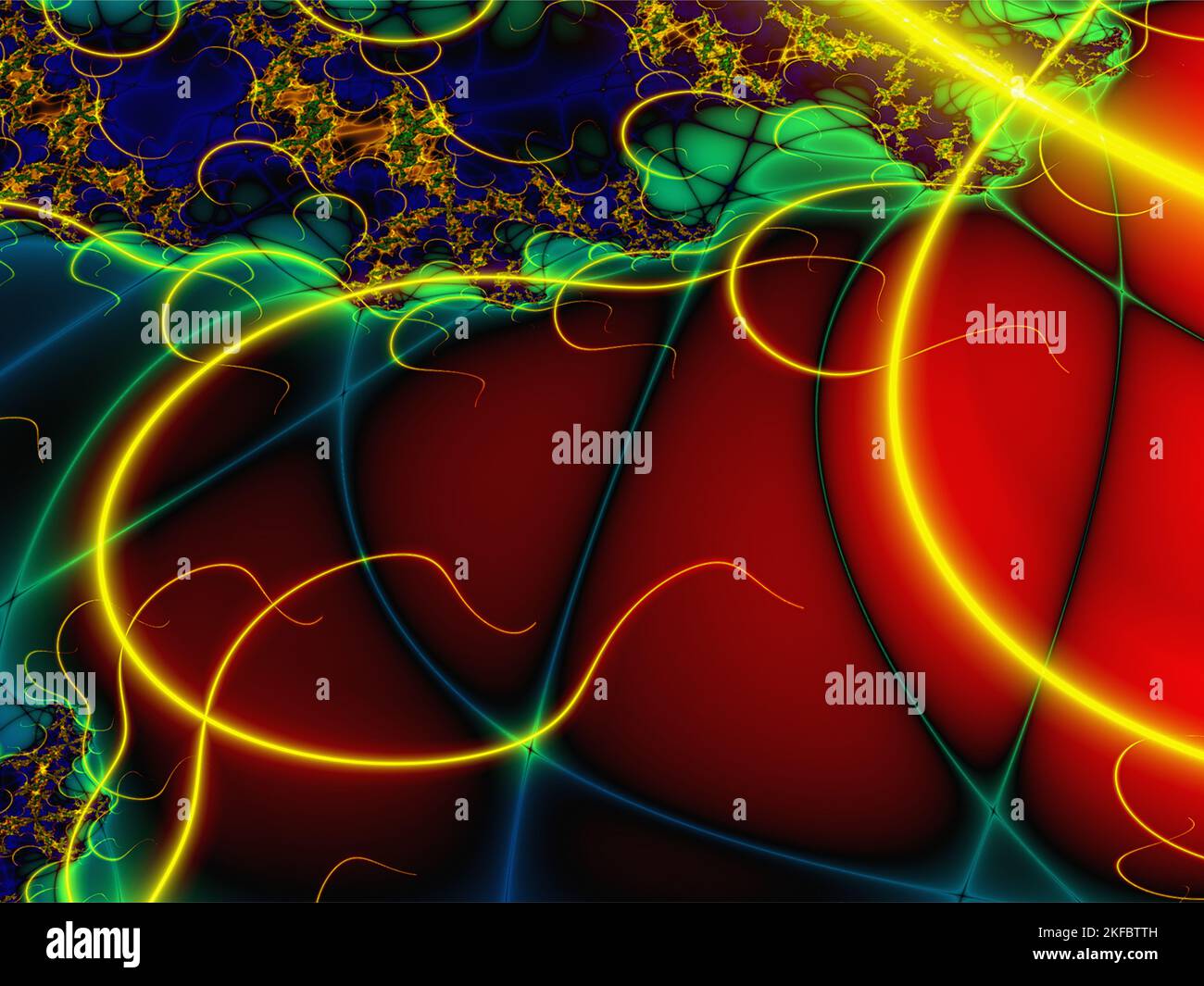 bright abstract pattern of bright and luminous lines, wallpaper, color ...