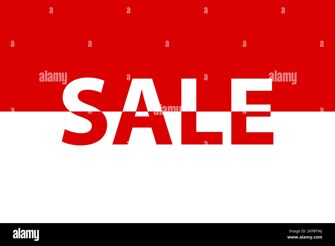 Sale. Banner, poster, logo red color on white background. The words ...